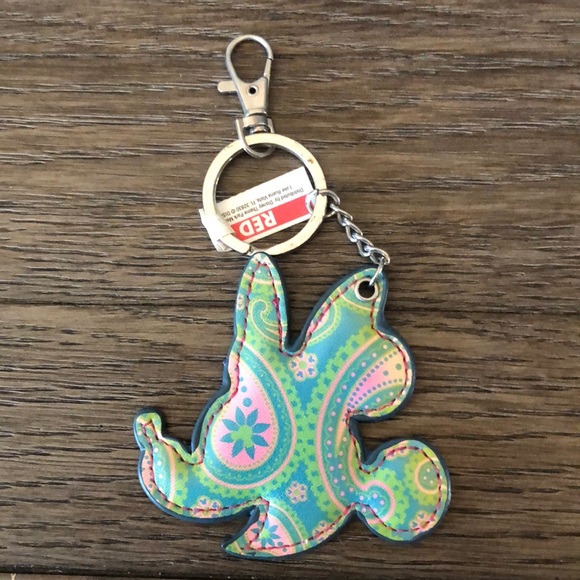 Disney | Accessories | Disney Pastel Minnie Faux Leather Keychain Nwt ...